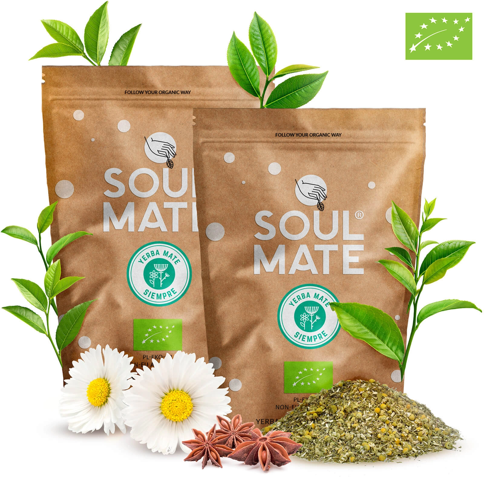 2x Soul Mate Organica Siempre 500g (1kg) - yerba mate sklep Poyerbani.pl